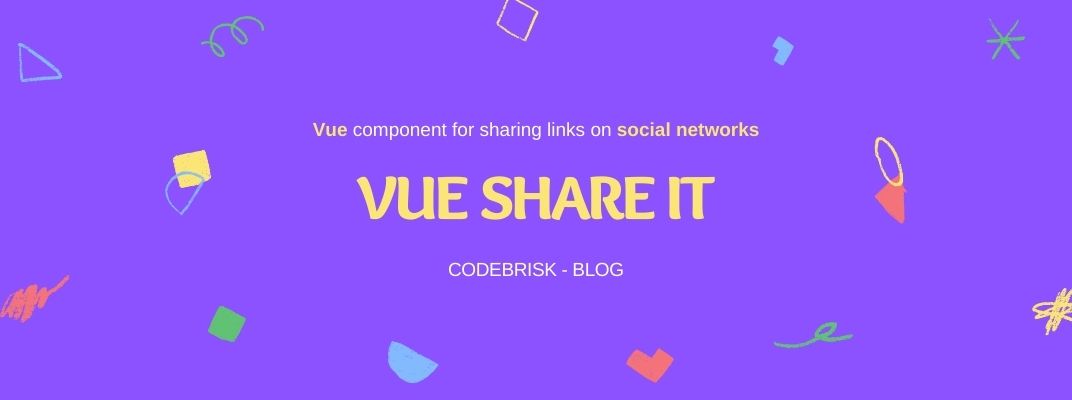Share links on social networks with Vue Js Component